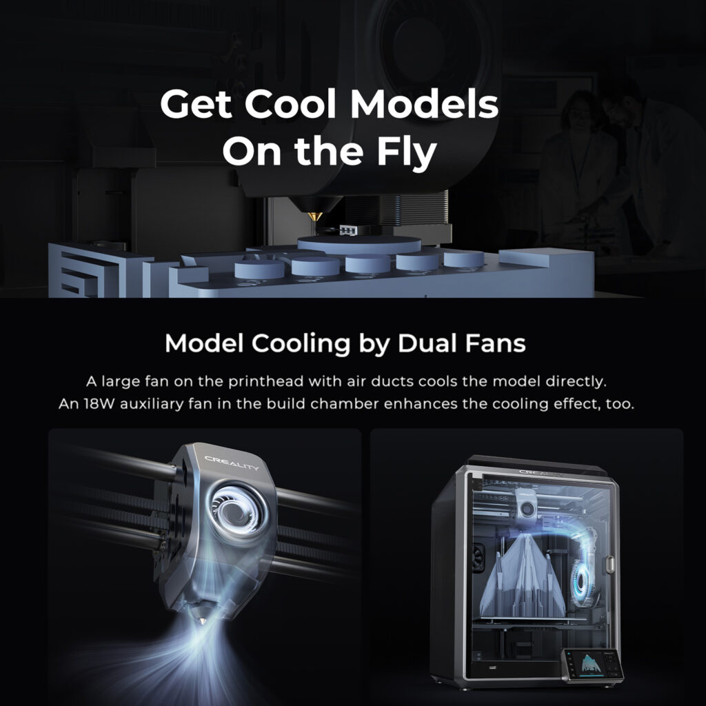 Creality K1 3D Printer בעלת מהירות הדפסה מטורפת - ספיידר תלת מימד