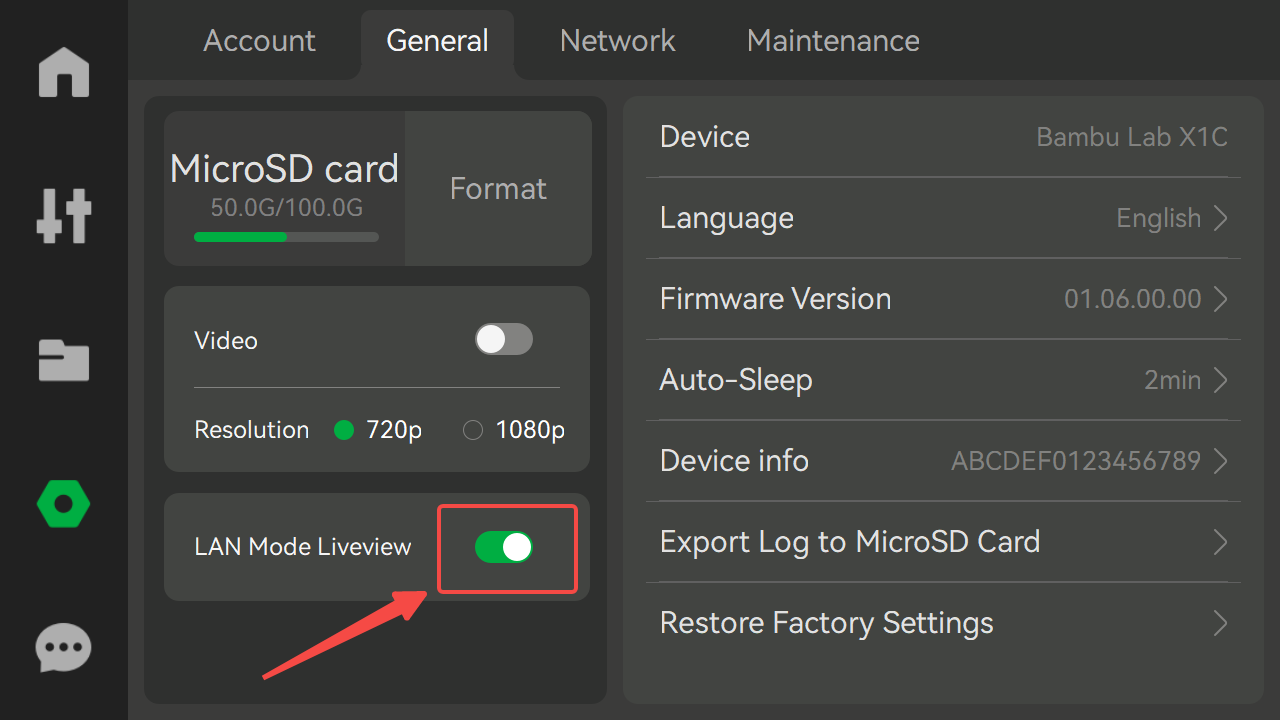 כיצד להפעיל מצב LAN במדפסות X1 / A1 / P1 Bambulab - ספיידר תלת מימד